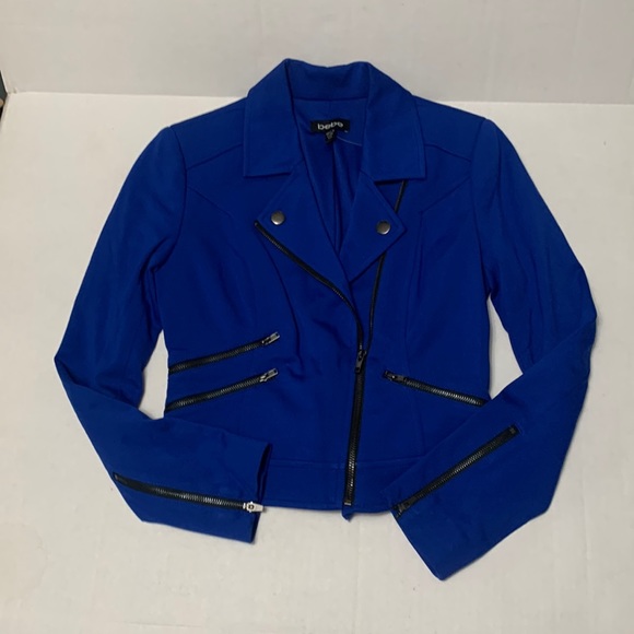 bebe | Jackets & Coats | Cobalt Blue Moto Jacket | Poshmark
